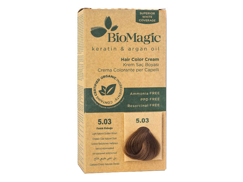 Shop BioMagic Organic Hair Color Light Natural Golden Brown 503 for a ...